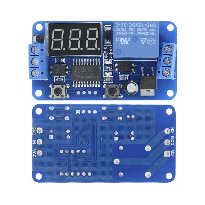 DC 12V LED Display Digital Delay Timer Control Switch Module PLC - MechBlock