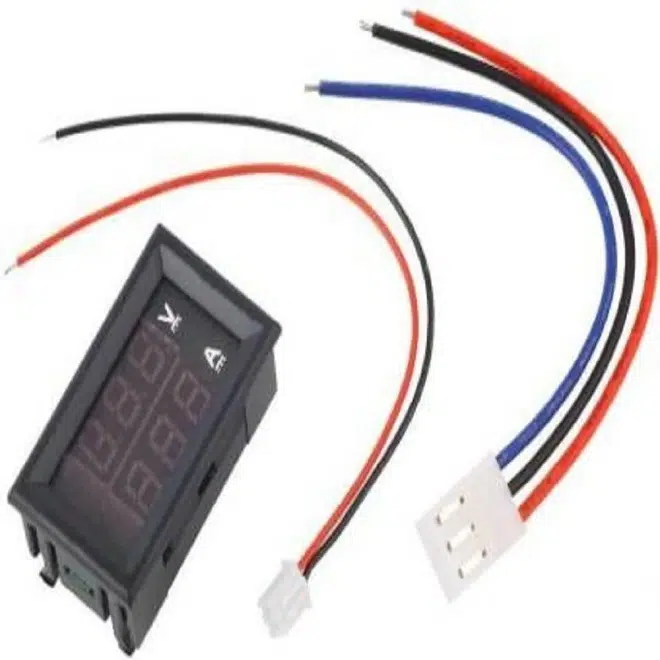 100V 10A Dual LED Voltmeter Ammeter Monitor Panel - MechBlock