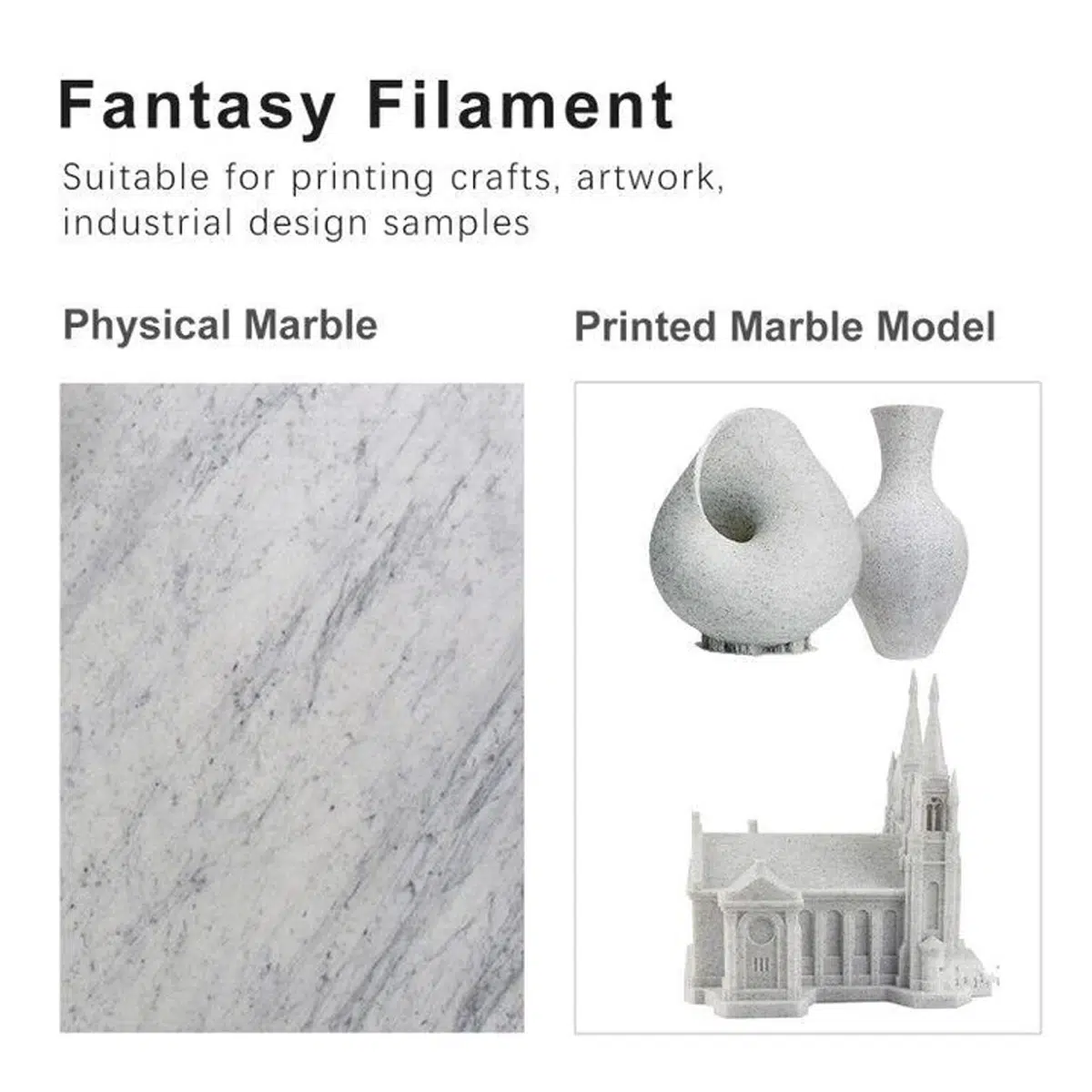 PLA Marble 3D Printer Filament - SUNLU - MechBlock